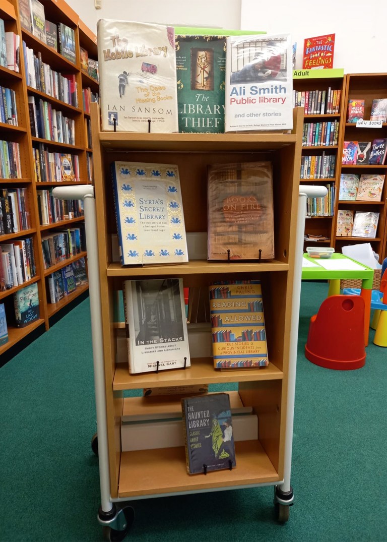 January Book Display: Celebrate our Library – Love Weston Library